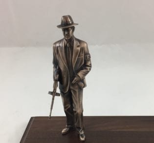 FBI G-Man Statue Award | Mini Bronze Statue | Brodin Studio Inc.