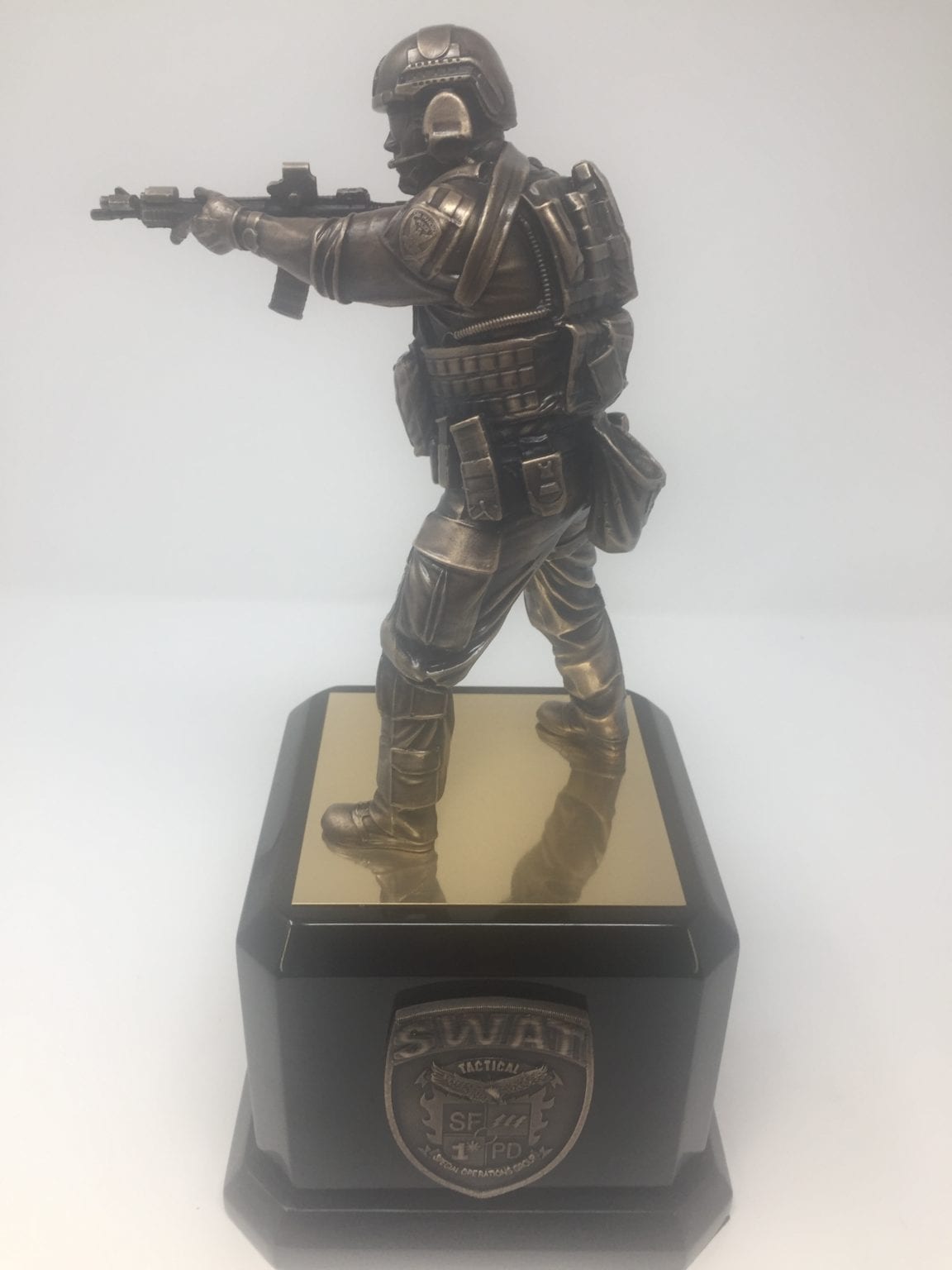 Bronze SWAT Operator Figurine | 8" and 9" Statues | Brodin Studios