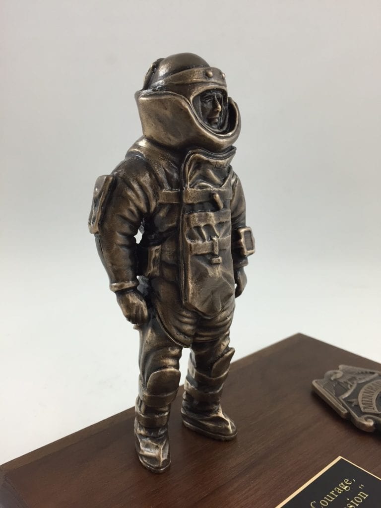 Bronze Bomb Technician Statue | Recognition Award | Brodin Studios