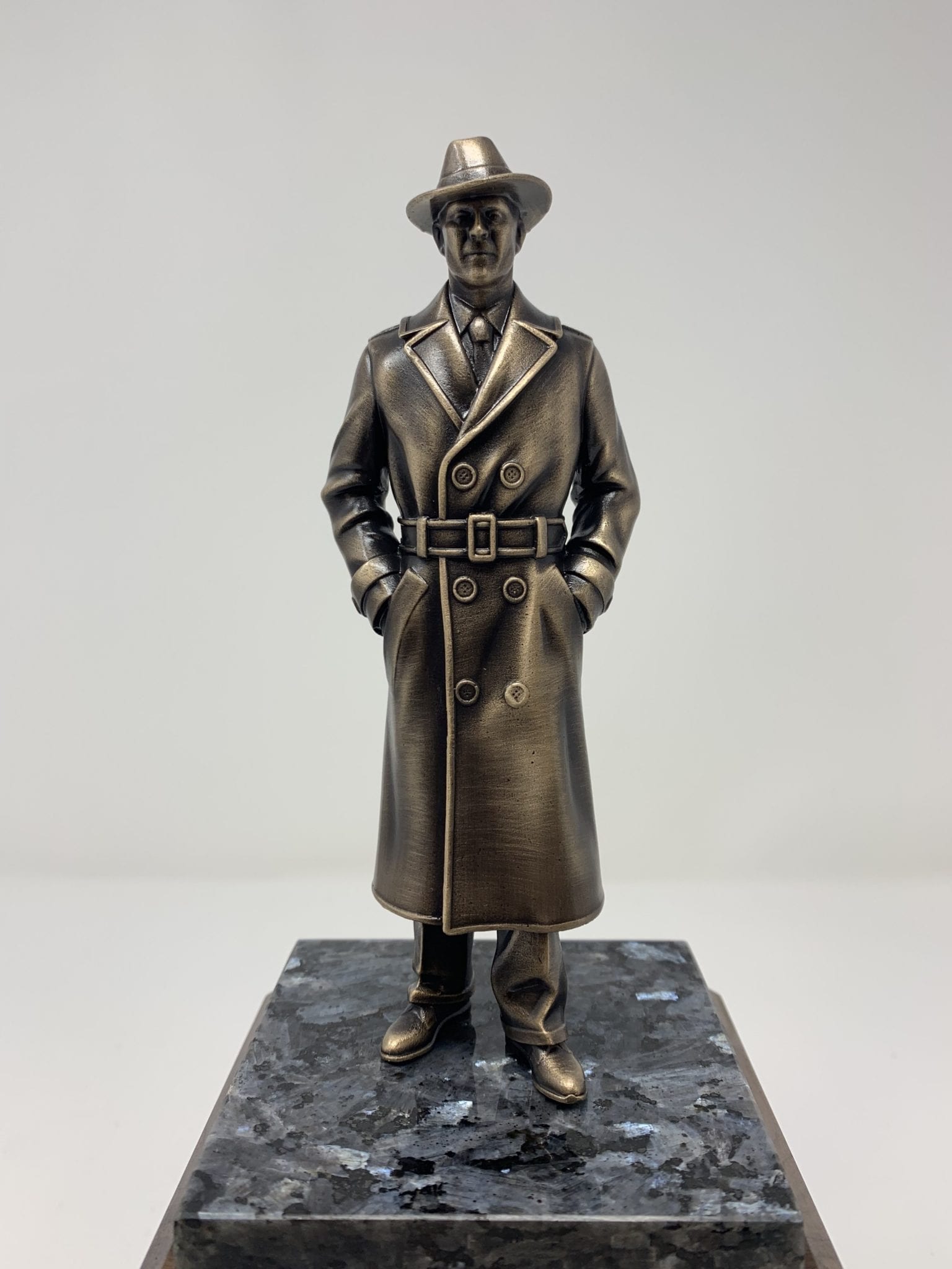 Bronze Spy Agent Statue | Brodin Studio Inc.