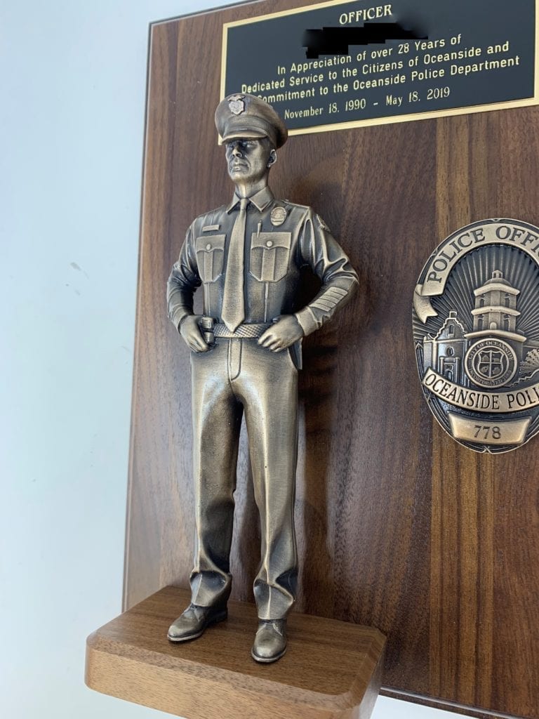 Custom Police Awards | Bronze 6" to 8" | Brodin Studios