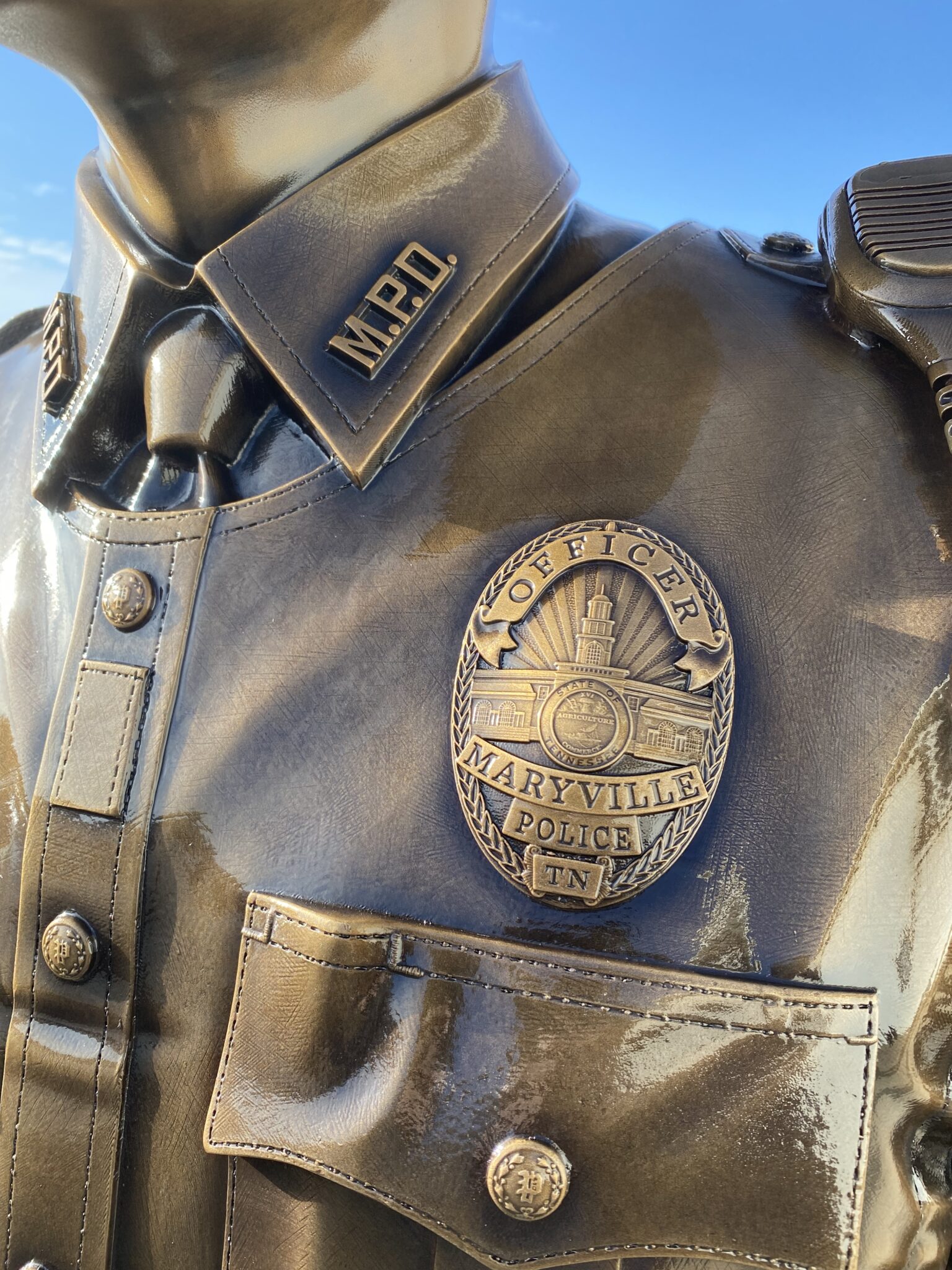 The Protector© (Life-size) | Police Officer Statue | Brodin Studios