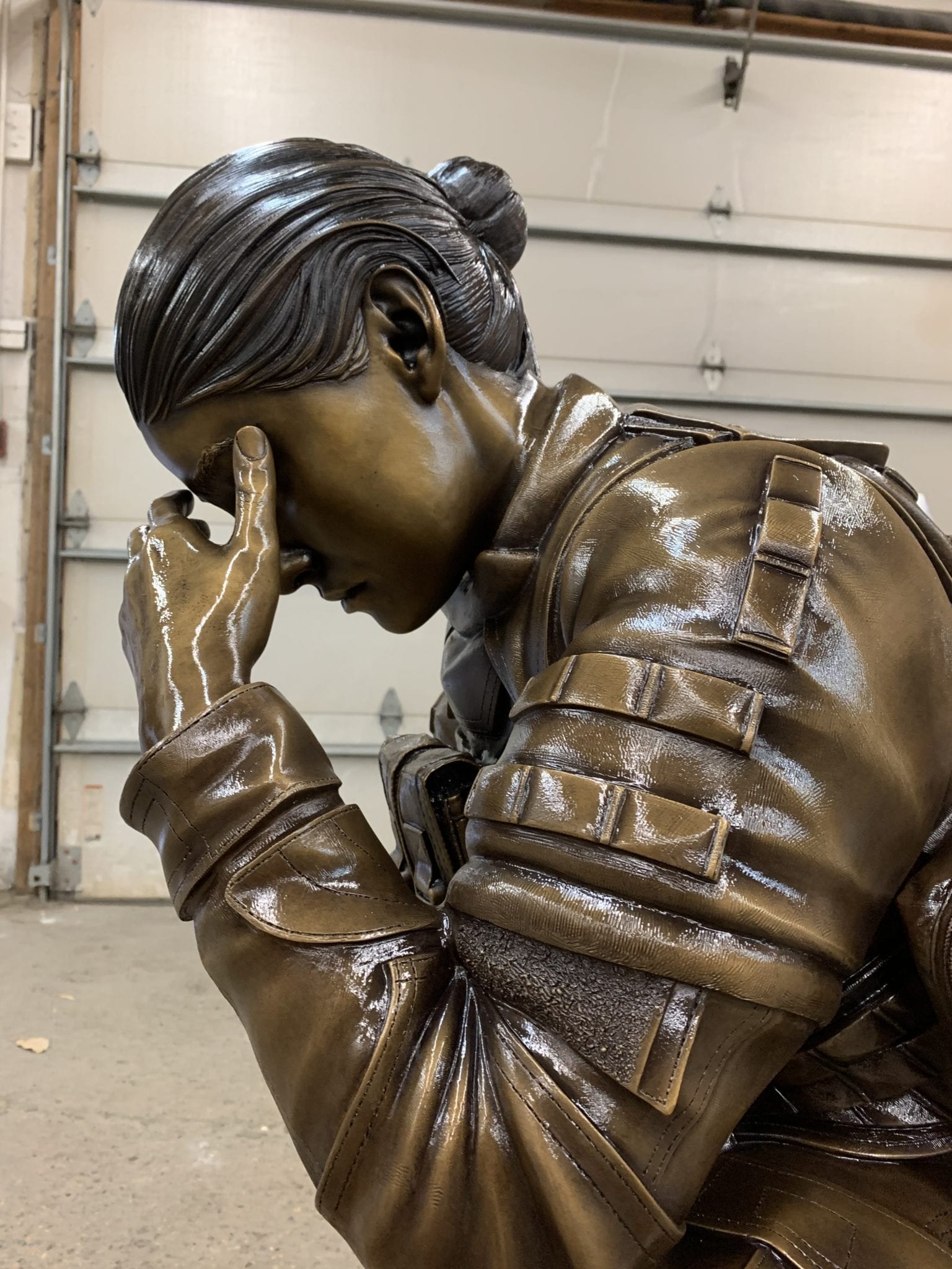Female Soldier Statue | Bronze Memorial | Brodin Studios