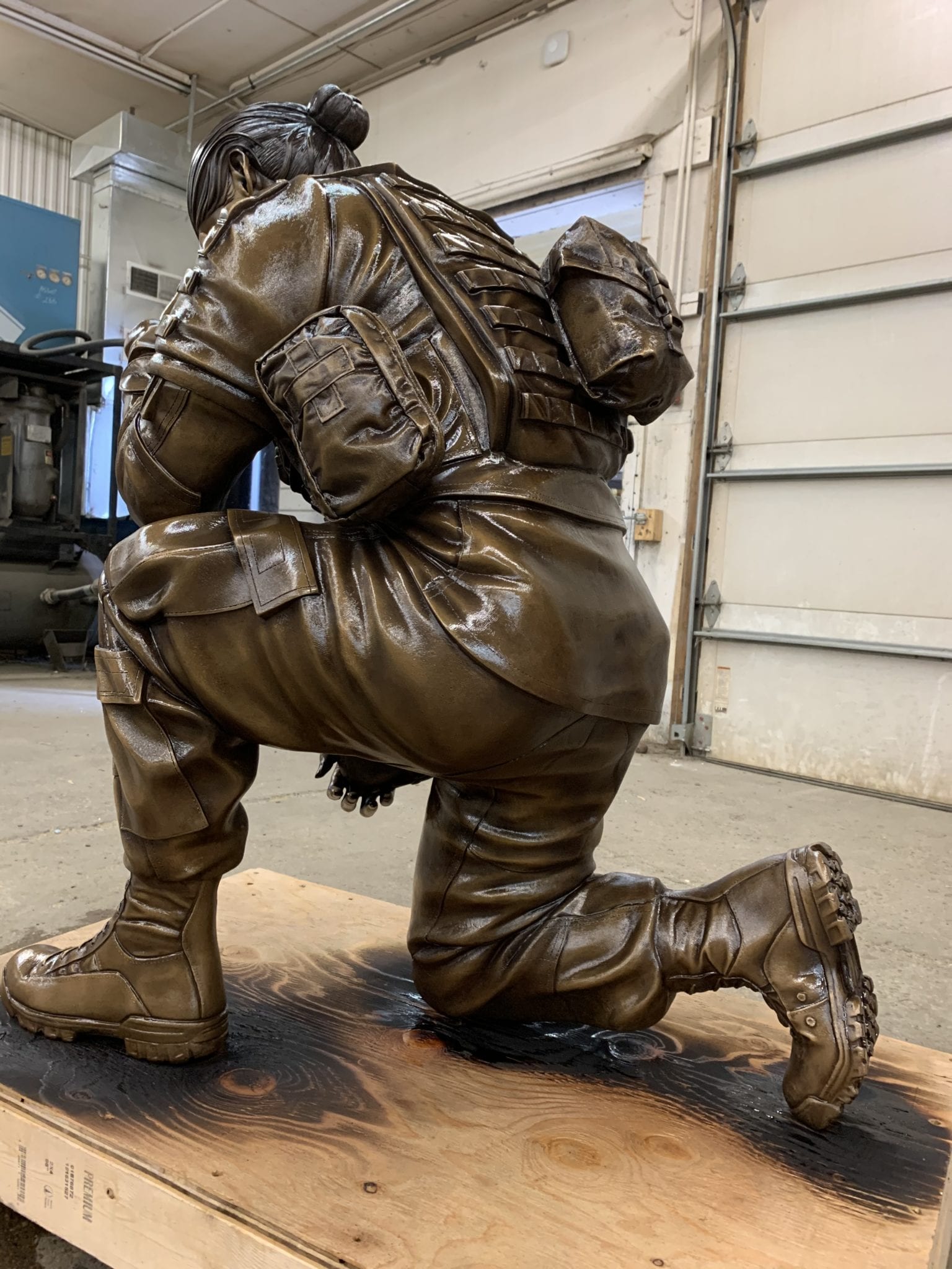 Female Soldier Statue | Bronze Memorial | Brodin Studios