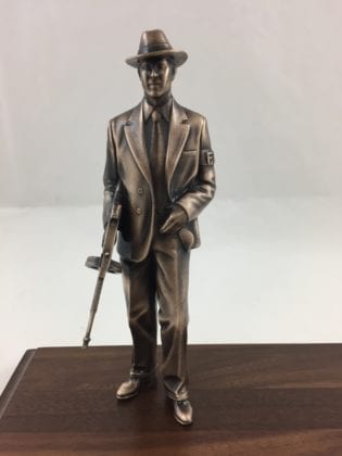 FBI G-Man Statue Award | Mini Bronze Statue | Brodin Studio Inc.