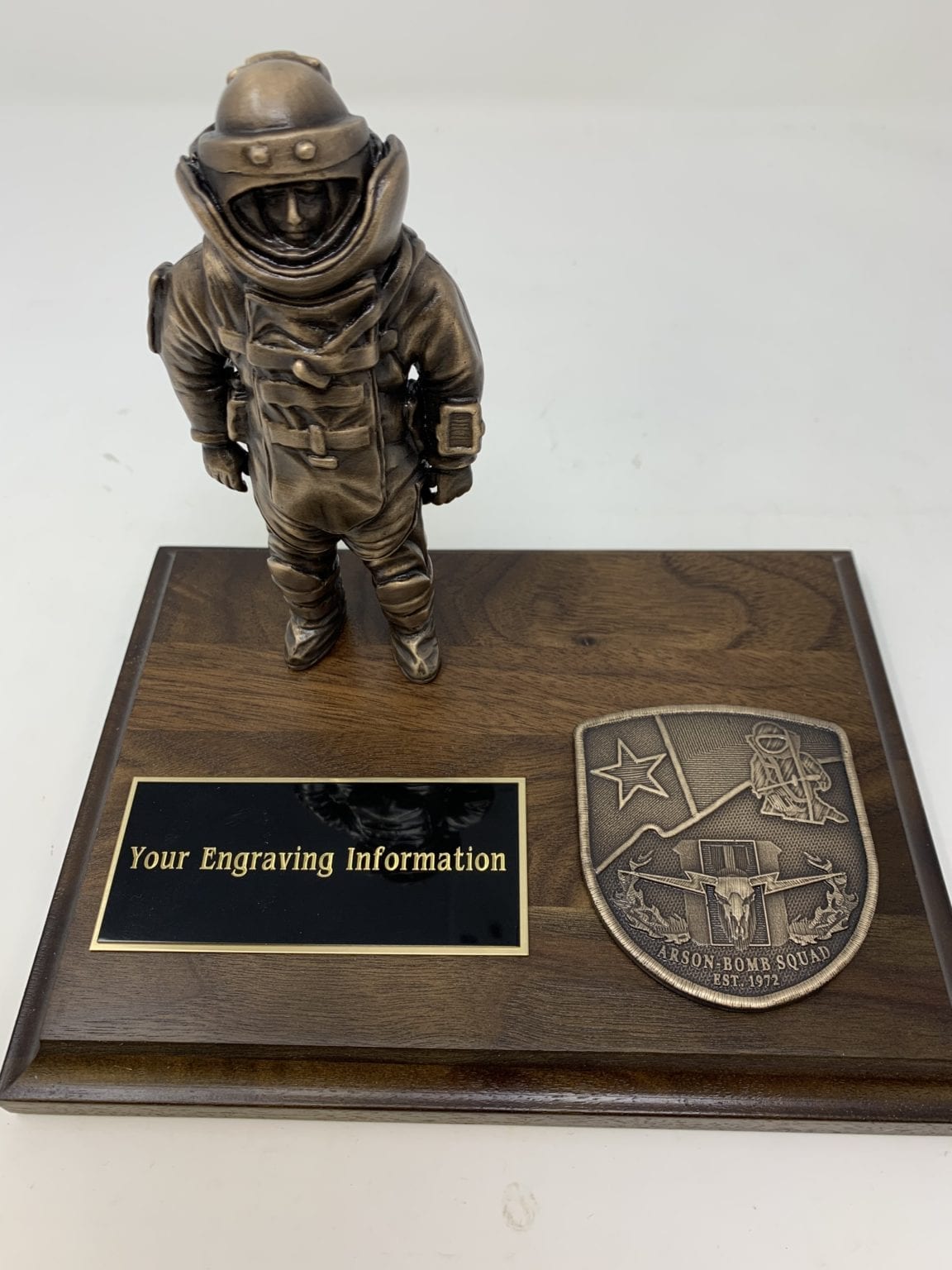Bronze Bomb Technician Statue | Recognition Award | Brodin Studios