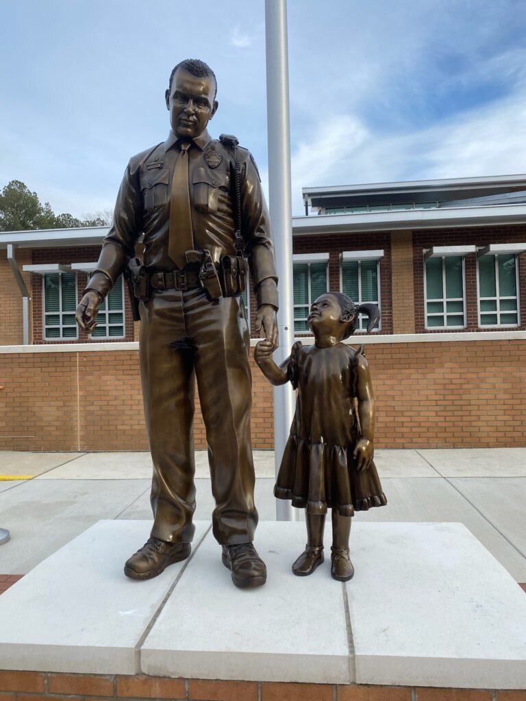 The Protector© (Life-size) | Police Officer Statue | Brodin Studios