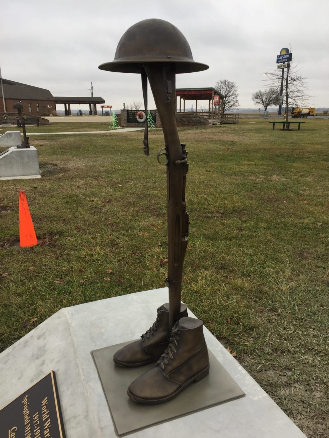 WWI Battlefield Cross Memorial Bronze Statue | Brodin Studio Inc.