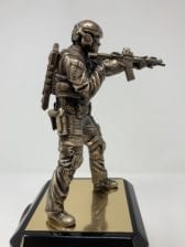 Bronze SWAT Operator Figurine | 8" and 9" Statues | Brodin Studios