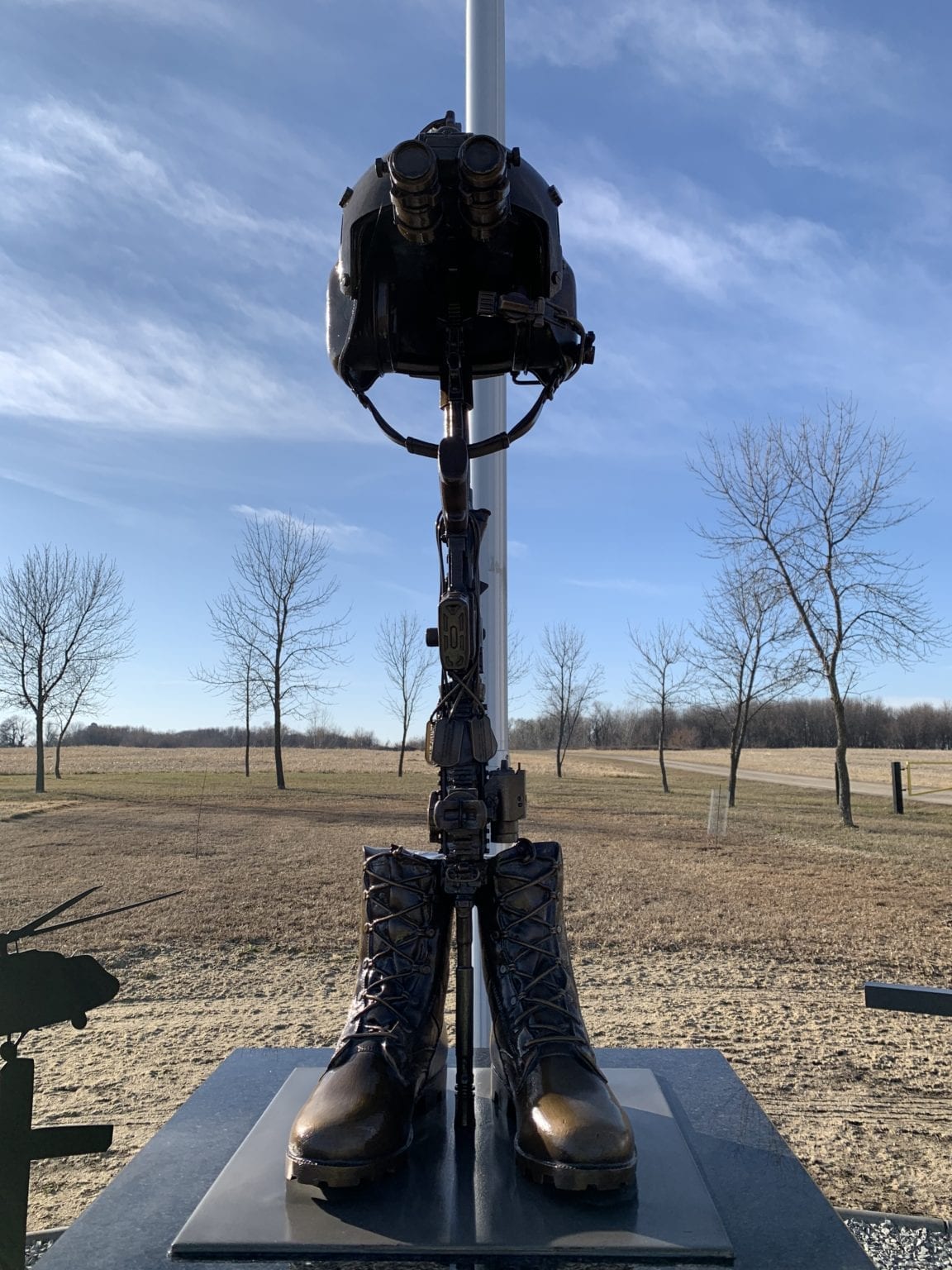 Helicopter Battle Cross Memorial | Brodin Studio Inc.