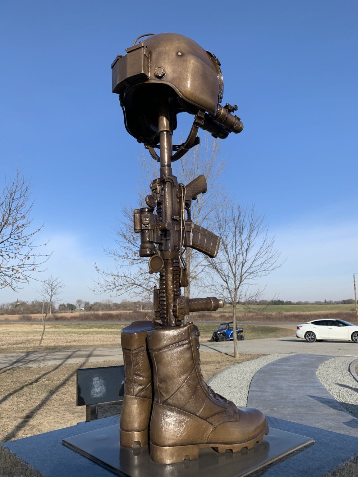 Helicopter Battle Cross Memorial | Brodin Studio Inc.