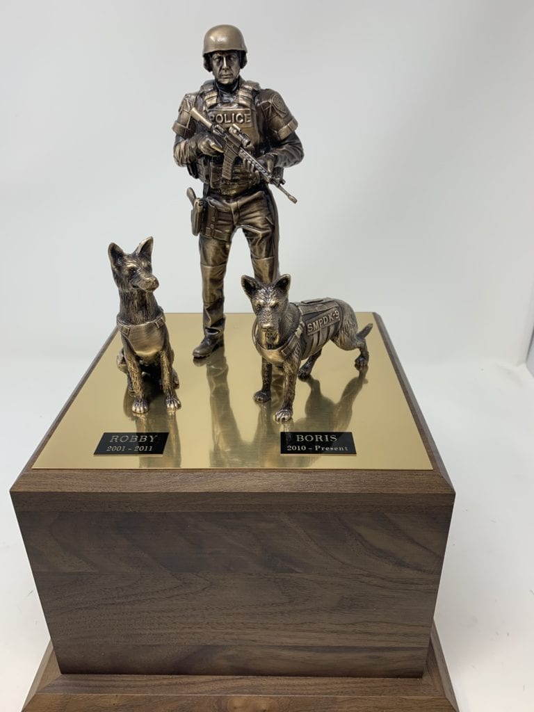 Bronze SWAT Operator Figurine | 8" and 9" Statues | Brodin Studios