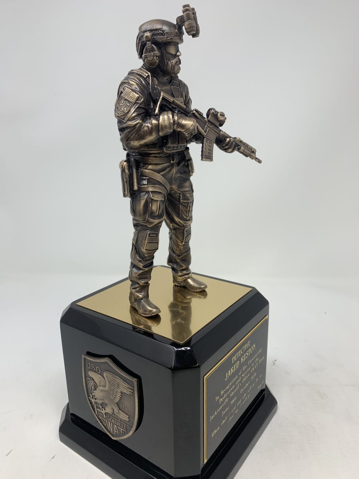 Bronze SWAT Operator Figurine | 8" and 9" Statues | Brodin Studios