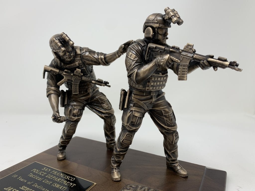 SWAT Entry Unit Bronze Figures | Brodin Studio Inc.