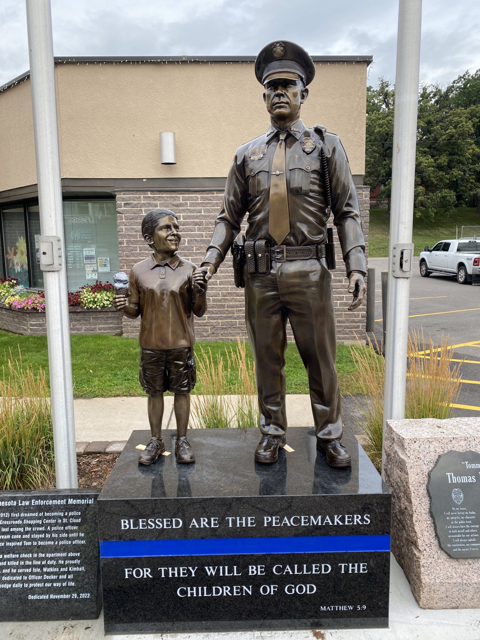 The Protector© (Life-size) | Police Officer Statue | Brodin Studios