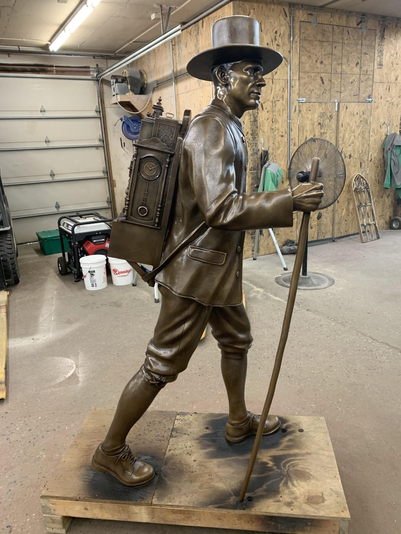 Bronze Clockmaker Statue | Brodin Studios