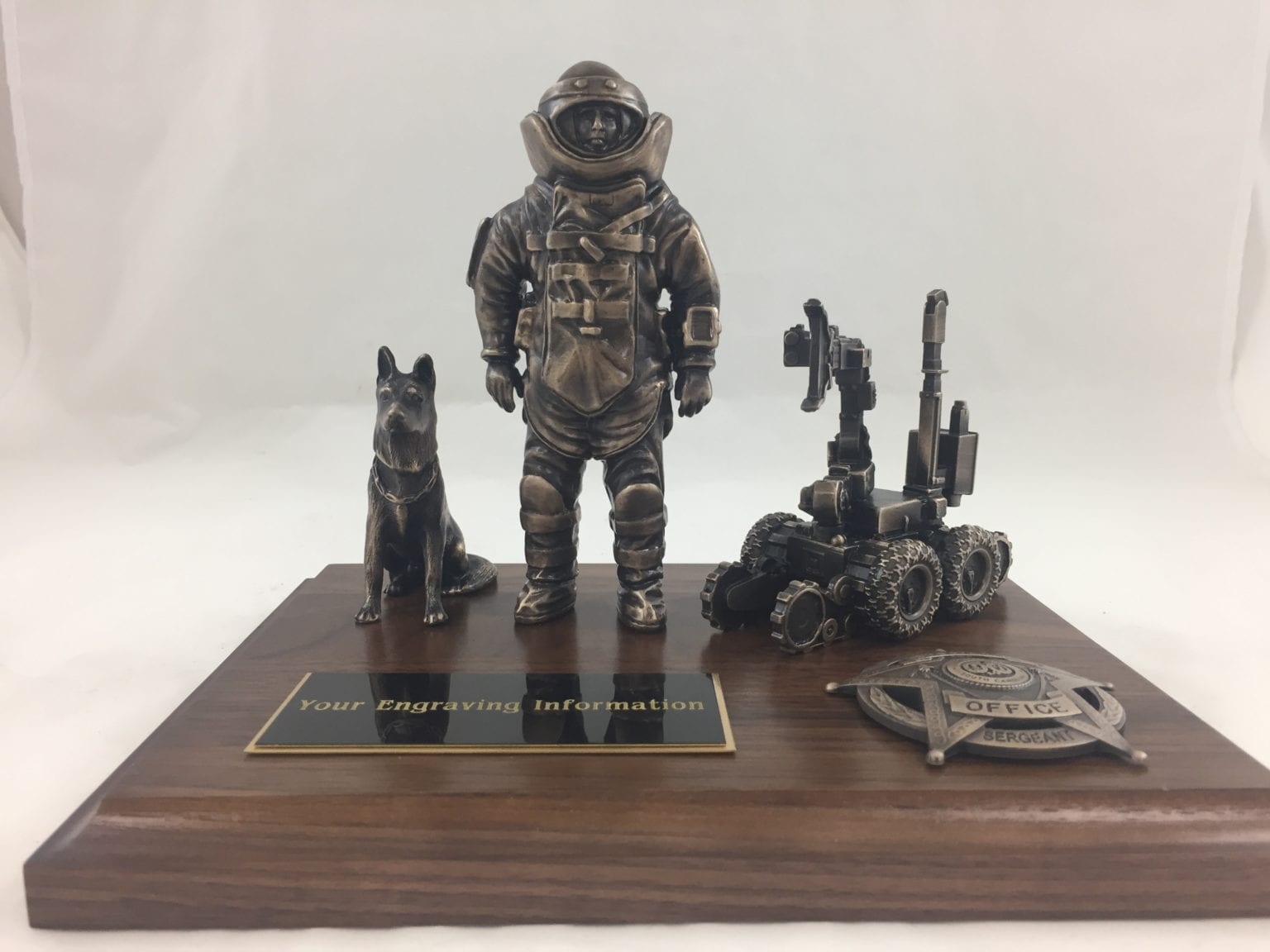 Bronze Bomb Technician Statue | Recognition Award | Brodin Studios