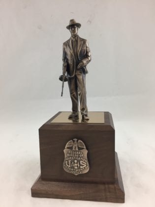 FBI G-Man Statue Award | Mini Bronze Statue | Brodin Studio Inc.