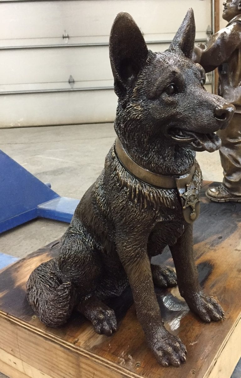 Police K9 Statue | Custom Bronze K9 Officers | Brodin Studios