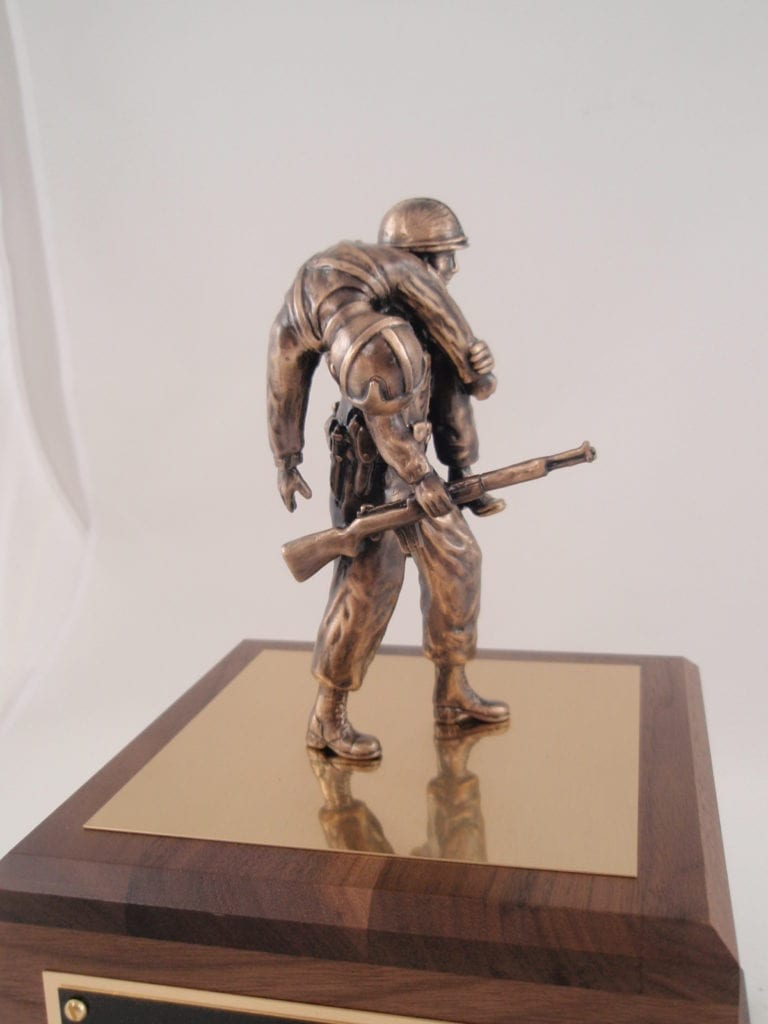Miniature Wounded Warrior Statue | Bronze | Brodin Studio Inc.