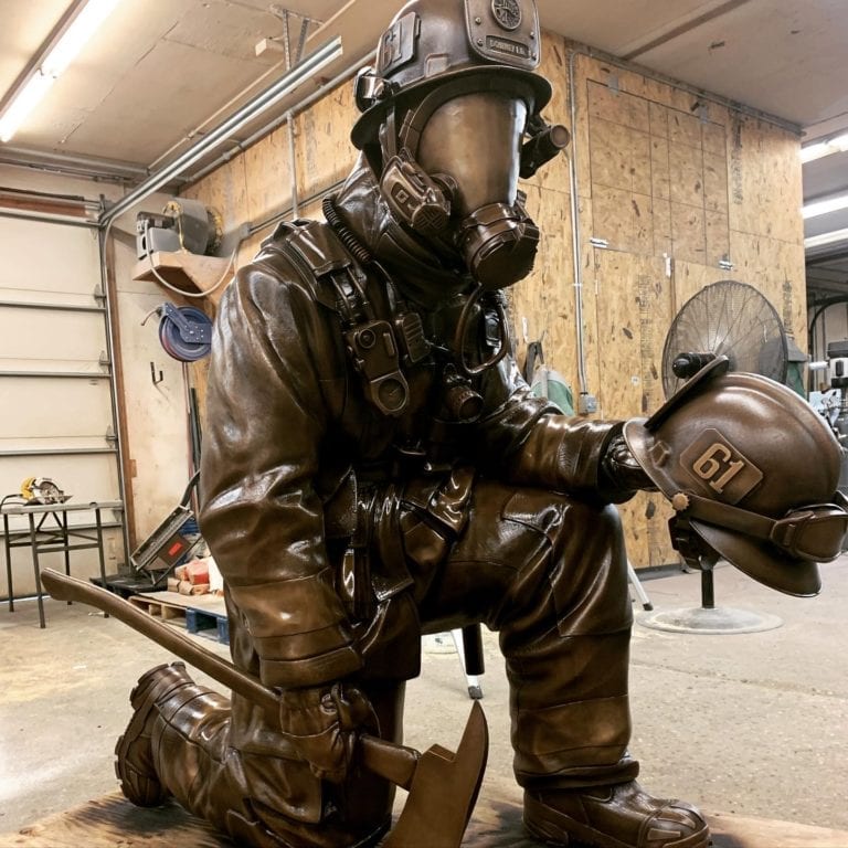 Life Size Firefighter Statues | Call to Duty | Brodin Studios