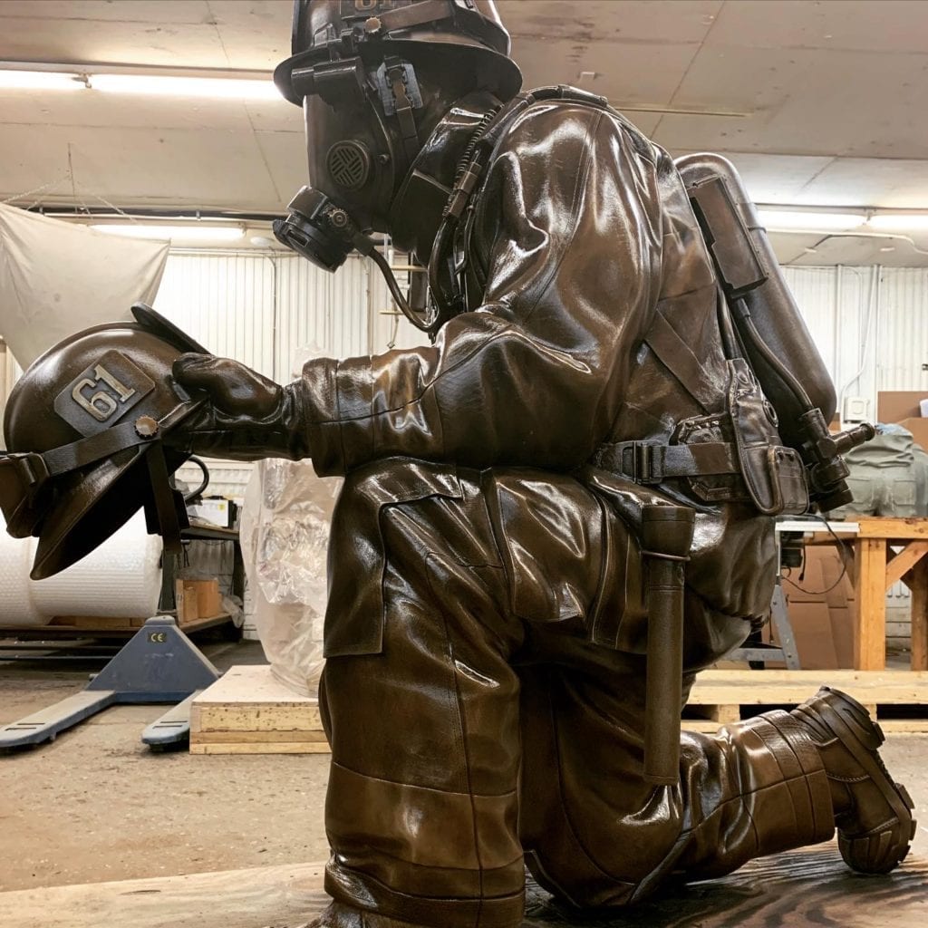 Life Size Firefighter Statues | Call to Duty | Brodin Studios
