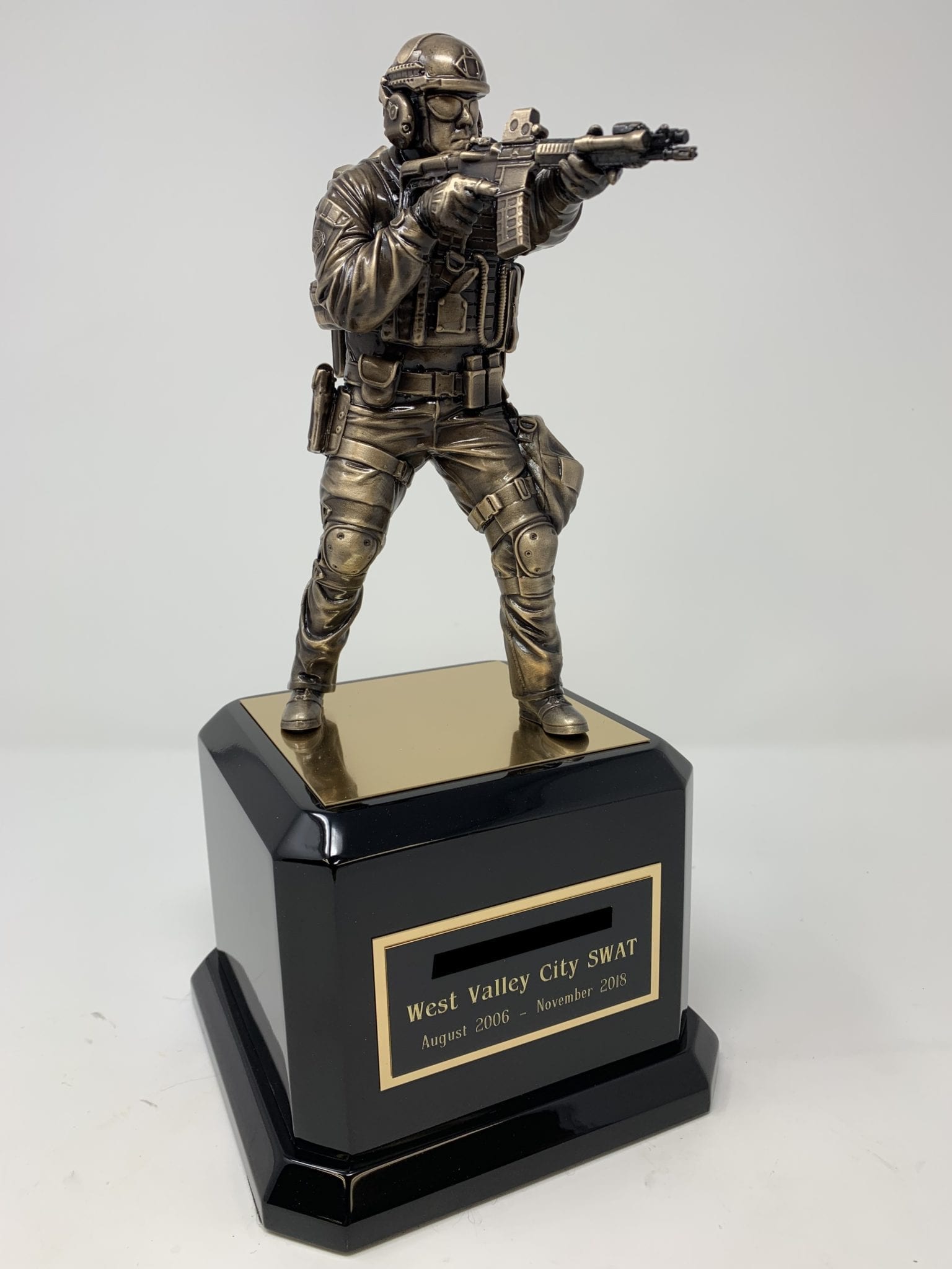 Bronze SWAT Operator Figurine | 8" and 9" Statues | Brodin Studios