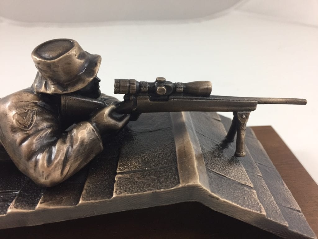 Bronze Rooftop SWAT Sniper Award | Brodin Studio Inc.