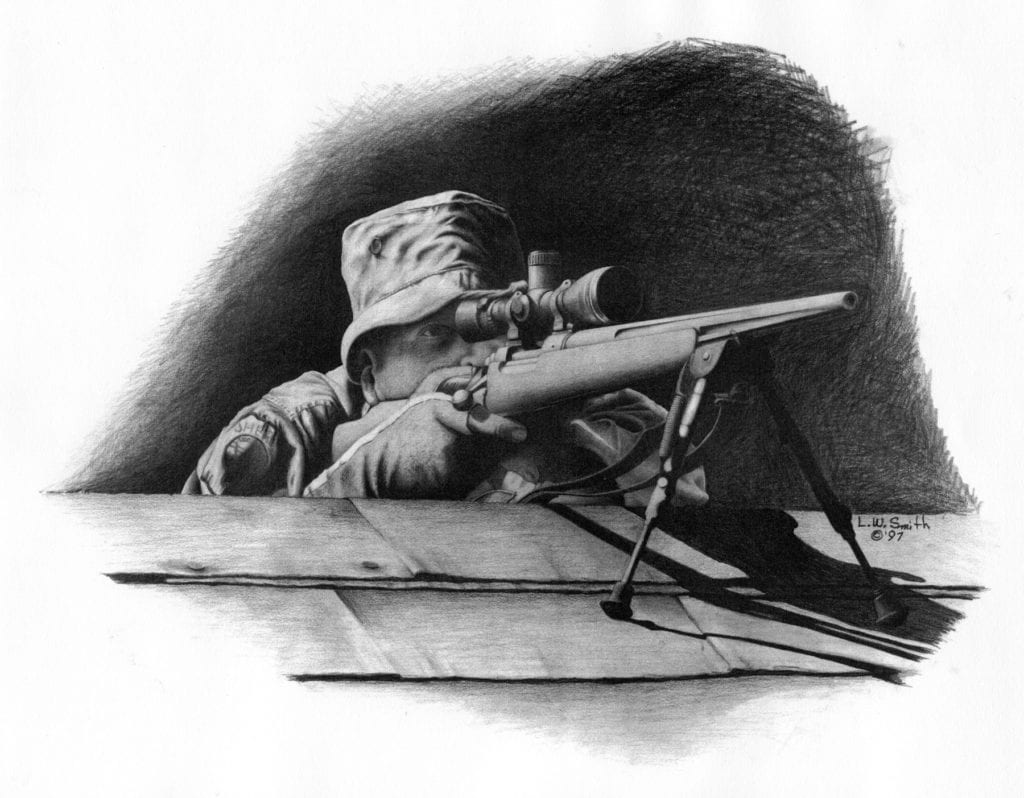 SWAT Sniper Print by Larry Smith | Brodin Studio Inc.